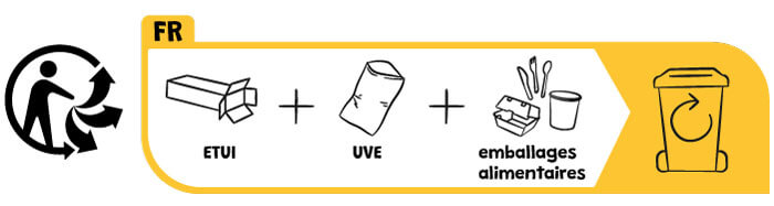 Ravier à frites canne à sucre, 2 compartiments | 800 unités